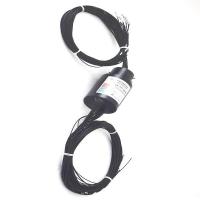 China Custom Slip Ring 23mm Inner Bore 50VDC 250rpm Gold Contacts Through Bore for sale
