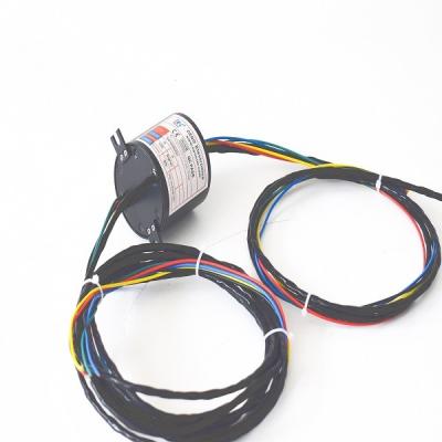 China Aluminium Alloy Housing 300 Rpm Waterproof Slip Ring Solid Bore IP65 200 VAC for sale