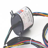China Aluminium Alloy Housing 300 Rpm Waterproof Slip Ring Solid Bore IP65 200 VAC for sale