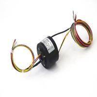 China 15mm Through Hole K Type Thermocouple Slip Ring 220VAC 300 RPM Aluminium Housing for sale