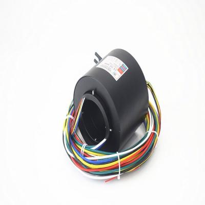 China IP51 Through Hole Slip Ring 70mm Bore 17 Circuits Precious Metal Contacts Rotary Union for sale