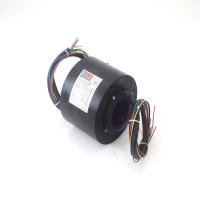 China Aluminum Alloy 300Rpm Electrical Slip Ring 380VAC 50mm Through Bore for sale