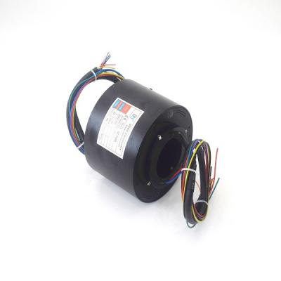 China Aluminum Alloy 300Rpm Electrical Slip Ring 380VAC 50mm Through Bore for sale