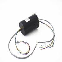 China 30 RPM 2 Channel Air Gas Rotary Union Slip Ring 10x5A 5xProfinet for Food Processing for sale