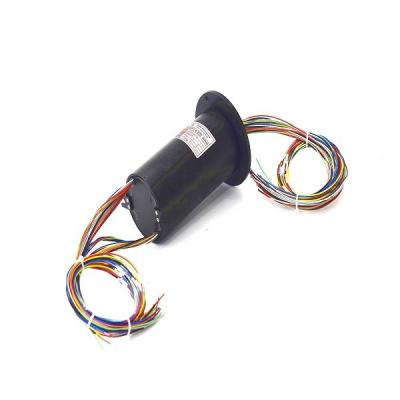China ECN000-35P-GS High Speed Slip Ring - 3000 RPM Flange Mount with 35 Circuits @ 1A for sale