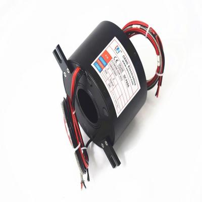 China 38.1mm Through Bore Slip Ring with K Type Thermocouple 2x30A 250VAC for sale