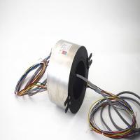 China 120mm Inner Bore Industrial Slip Ring Aluminum Alloy Stainless Steel Housing 15A 100M Ethernet for sale