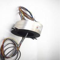 China 120mm Inner Bore Industrial Slip Ring Aluminum Alloy Stainless Steel Housing 15A 100M Ethernet for sale