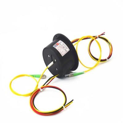 China Power Integrated SM Fiber Optic Rotary Joint 1310nm 1550nm 300 rpm Aluminum Alloy for sale