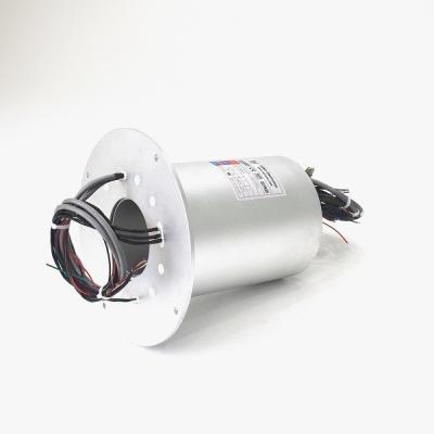 China Waterproof IP65 Gigabit Ethernet Slip Ring 100mm Bore with 300 RPM Speed for Industrial Equipment for sale