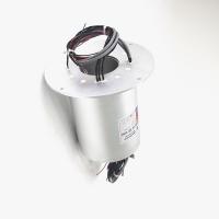 China Waterproof IP65 Gigabit Ethernet Slip Ring 100mm Bore with 300 RPM Speed for Industrial Equipment for sale