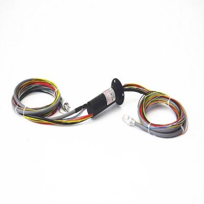 China 25.4mm Inner Bore Ethernet Rotary Joint 300rpm Aluminium Housing 1000M for sale