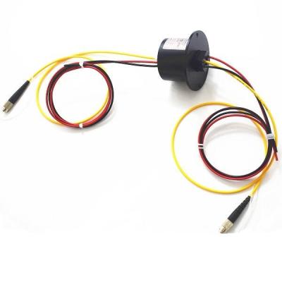 China Aluminum Alloy Fiber Optic Rotary Joint 1310nm 1550nm SM Connector 1000rpm for sale