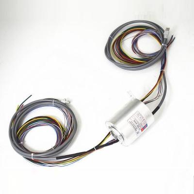 China 1000M Ethernet Slip Ring Inner Bore 25.4mm High Transmit for Turntable Equipment for sale