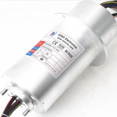 China Solid Through Bore IP65 Electrical Rotary Union 380VAC for Industrial Sewage Equipment for sale