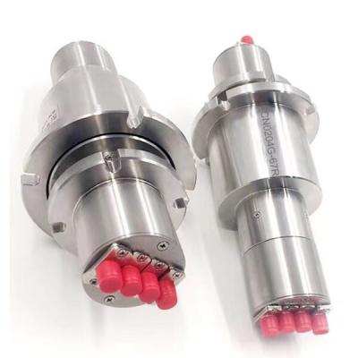China Low Torque 300 rpm Fiber Optic Rotary Joint 2-6 Channels ST FC SC Connector for sale