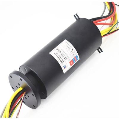 China High Current Carbon Brush Slip Ring 200A IP51 Aluminium Housing for Cable Reel for sale
