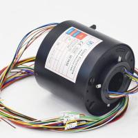 China Wind Power Signal Through Hole Slip Ring 25.4mm Bore 300rpm Aluminium Housing for sale