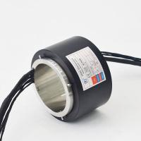 China 80mm Through Bore Rotary Joint Slip Ring 220VAC 10A Signal Precious Metal Contact for sale