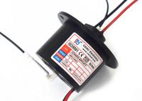 China 2 Channel Fiber Optic Rotary Joint 35mm OD Aluminum Alloy Housing 2 Circuits 12A for sale