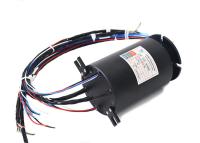 China Industrial Slip Ring 250rpm 8x10A 16 Signal Flange Mount Fiber Brush Technology for sale