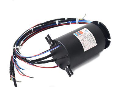 China Industrial Slip Ring 250rpm 8x10A 16 Signal Flange Mount Fiber Brush Technology for sale