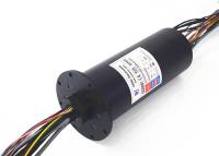 China 100M Gigabit Ethernet Slip Ring 12A 5A Multi Channel Flange Fix Low Fluctuation for sale