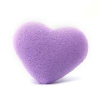 China Heart Konjac Facial Sponge Wet Bamboo Face Sponge Non Toxic for sale