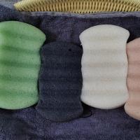 China Customized Konjac Body Sponge Wet Dry Exfoliating Shower Sponge for sale