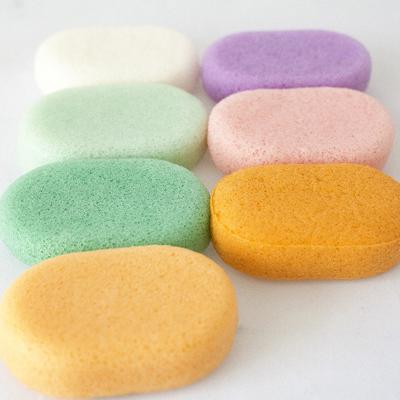 China Eco Friendly Natural Lavender Konjac Sponge Organic Bath Scrubber for sale