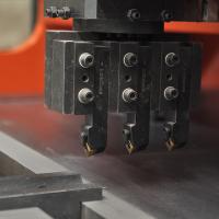China Curtain Wall V Groove Cutting Machine Horizontal Four Side V Cutting Machine For Boxes for sale