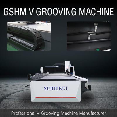 China Home Decoration V Slotting Machine 1225 Metal Sheet Grooving Machine 1250mm Width 2500mm Length for sale