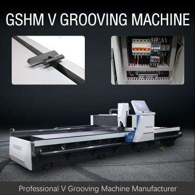 China Industrial V Groove Machine 1250mm Width 4000mm Length V Slotting Machine for Metal Door Industry for sale