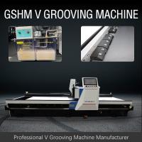 China Heavy Duty Horizontal V Cutting Machine Metal Curtain Wall V Groover Machine for sale