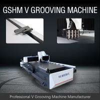 China Heavy Duty Horizontal V Cutting Machine Metal Curtain Wall V Groover Machine for sale