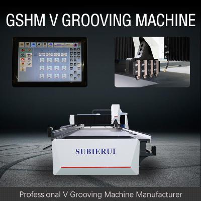 China Gantry High Speed V Grooving Machine 1250mm Width 4000mm Length Metal Furniture Making for sale