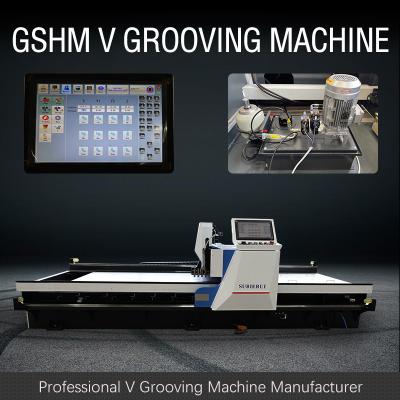 China 1240 Hydraulic High Speed V Grooving Machine 1250mm x 4000mm for Stainless Steel Decoration for sale
