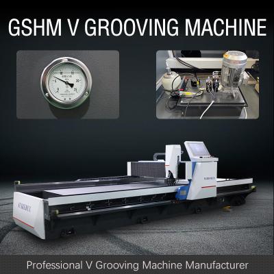 China CNC V Grooving Machine 1232 for Sheet Metal Curtain Wall Signage 1250mm Width for sale