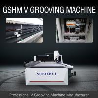 China Anti Skateboard Horizontal V Cutting Machine V Groover Machine 1240 1250mm Width 4000mm Length for sale