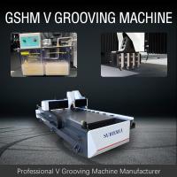 China Anti Skateboard Horizontal V Cutting Machine V Groover Machine 1240 1250mm Width 4000mm Length for sale