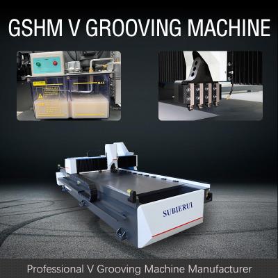 China Anti Skateboard Horizontal V Cutting Machine V Groover Machine 1240 1250mm Width 4000mm Length for sale
