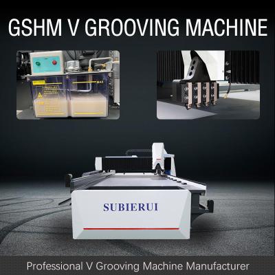 China 1240 CNC V Grooving Machine 1250mm Width 4000mm Length for Display Props Metal Furniture for sale
