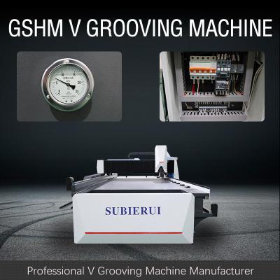 China CNC V Grooving Machine 1250mm 4000mm for Anti Skateboard Stainless Steel Decoration for sale
