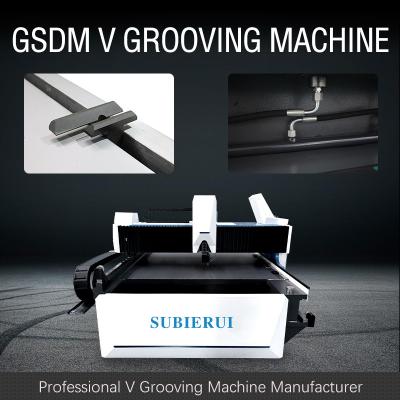 China 1225 Automatic V Grooving Machine For Cupboard Stainless Steel Processing for sale