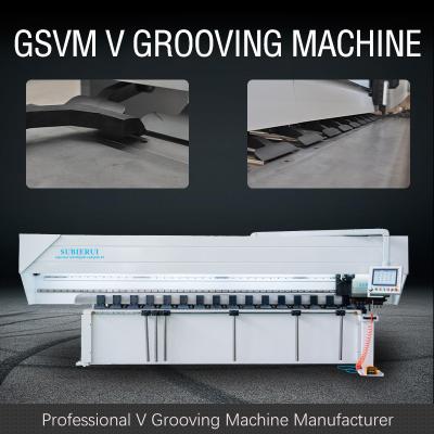 China High Precision Vertical V Grooving Machine 1250mm x 4000mm for Metal Panels for sale