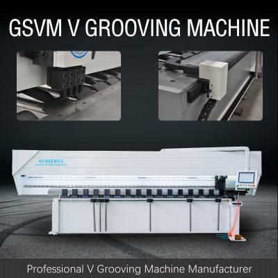 China CE Sheet Grooving Machine 1250mm 4000mm High Speed V Grooving Machine Anti Skateboard Public Spaces for sale