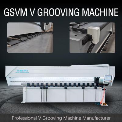 China Hydraulic Sheet Metal Grooving Machine 1250mm 4000mm Stainless Steel V Groove Cutter for sale