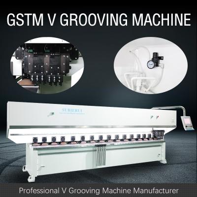 China Industrial V Groover Machine 1250mm 4000mm CNC Sheet Metal Cutting for Anti Skateboard Decoration for sale
