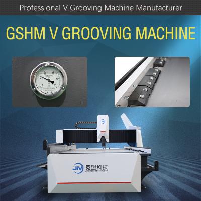 China CNC V Grooving Machine 1250mm 4000mm for Ornamental Metal Design Hydraulic Drive for sale