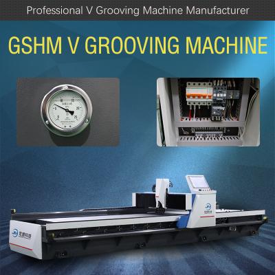 China Anti Skateboard V Groove Cutter Machine 1250mm Width 4000mm Length Outdoor Furniture V Grooving Machine for sale